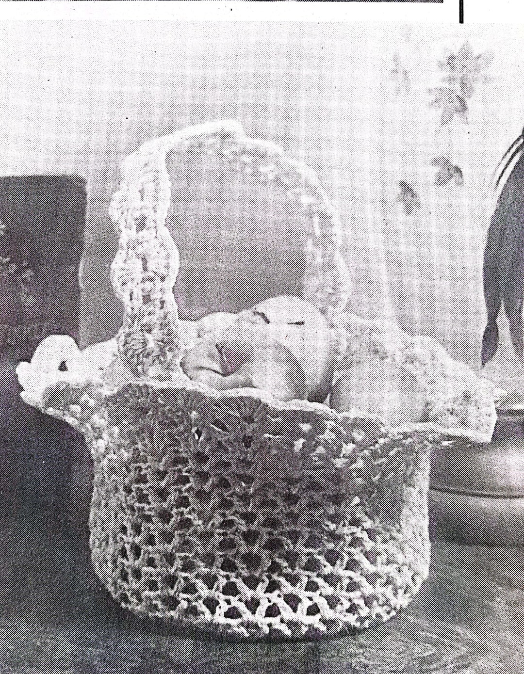 PDF CROCHET PATTERN: 1991 Apple Basket Crochet Pattern, Vintage Crochet ...