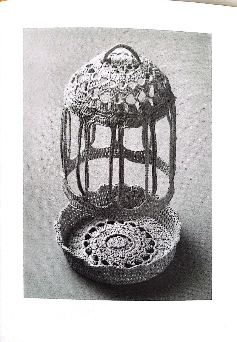 PDF CROCHET PATTERN: 1991 Bird Cage Decor Crochet Pattern, Vintage ...