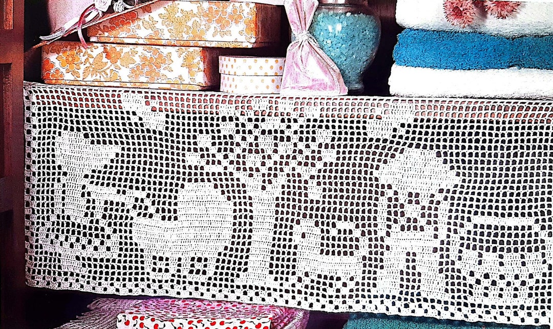 PDF CROCHET PATTERN: 1990 Shelf Lace Crochet Pattern, Vintage Crochet ...