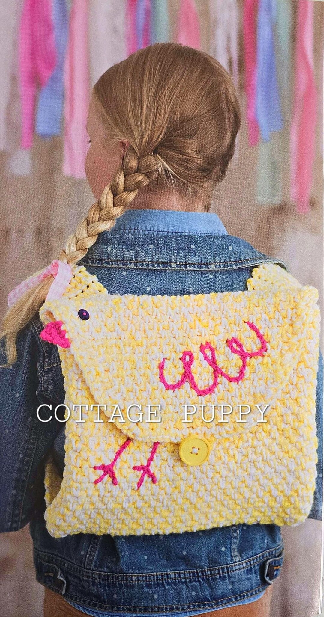 PDF CROCHET PATTERN: Chick Backpack Crochet Pattern, Chicken Bag ...