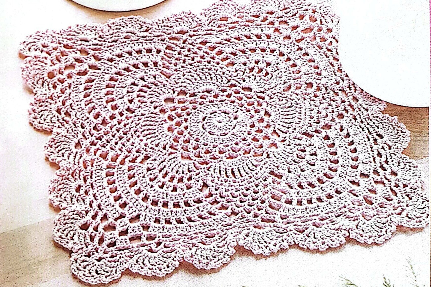 PDF CROCHET PATTERN: Vintage Square Doily Crochet Pattern, Vintage ...