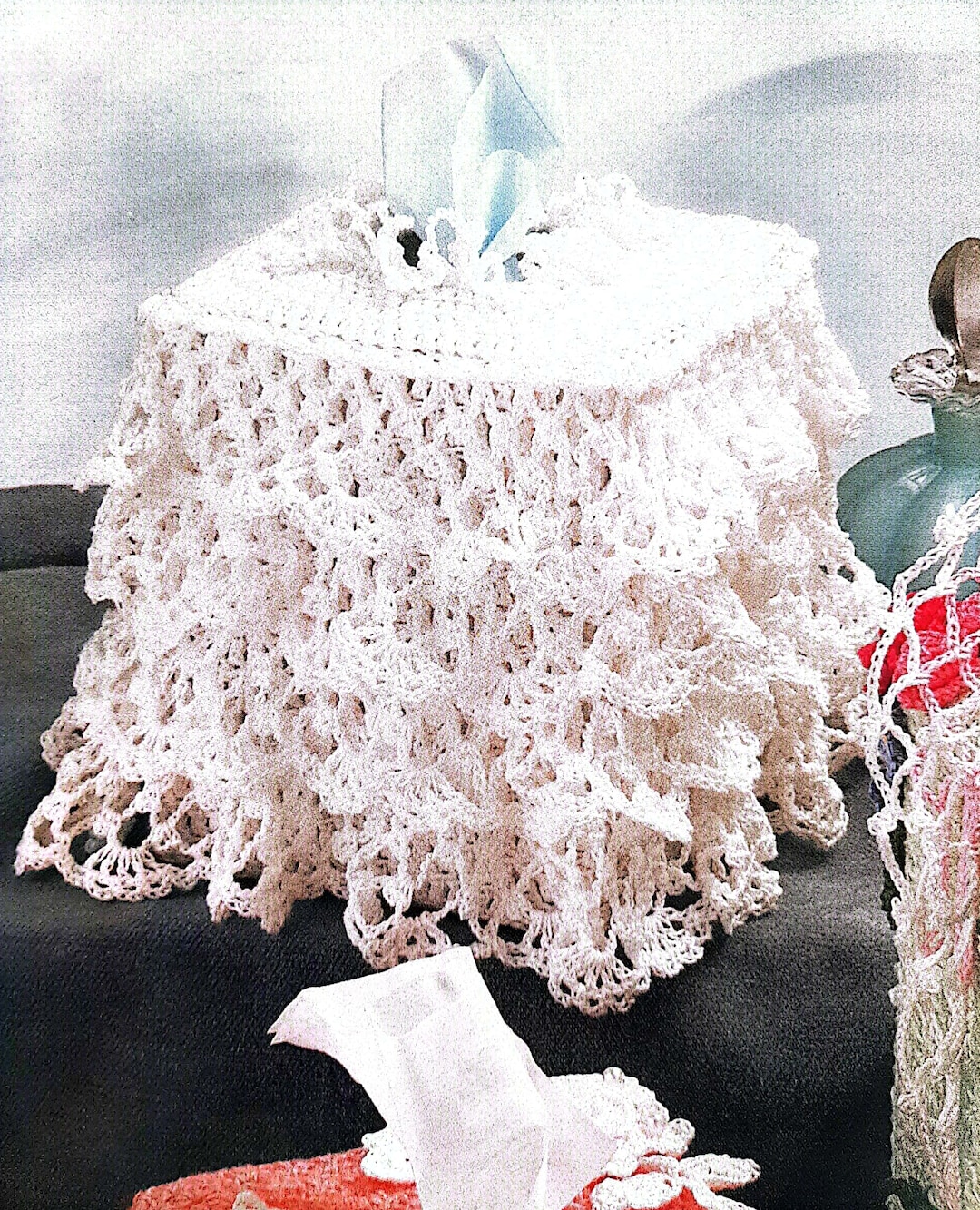 PDF CROCHET PATTERN: 1992 Heirloom Lace Tissue Box Cover Crochet ...