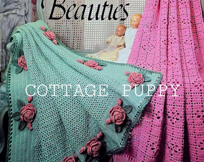 PDF CROCHET PATTERN: Butterflies and Blossoms Throw Crochet Pattern ...