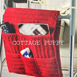 PDF CROCHET PATTERN: Walker Caddy Basket Crochet Pattern, Basket ...
