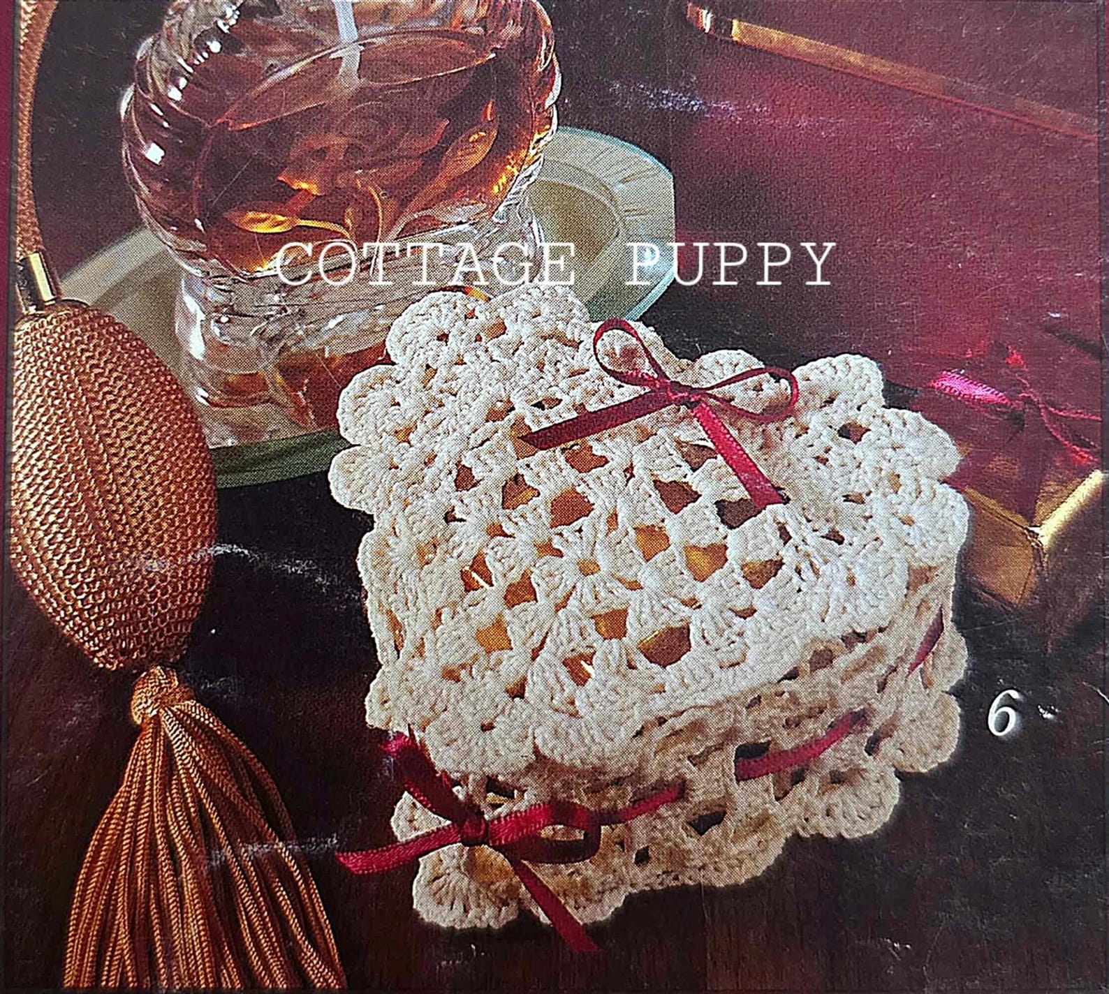 PDF CROCHET PATTERN: 1990 Granny Heart Box Crochet Pattern, Vintage ...
