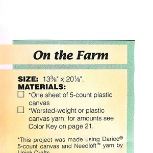 PDF PLASTIC CANVAS: 1993 Cows Wall Hanging Plastic Canvas Pattern, Farm ...