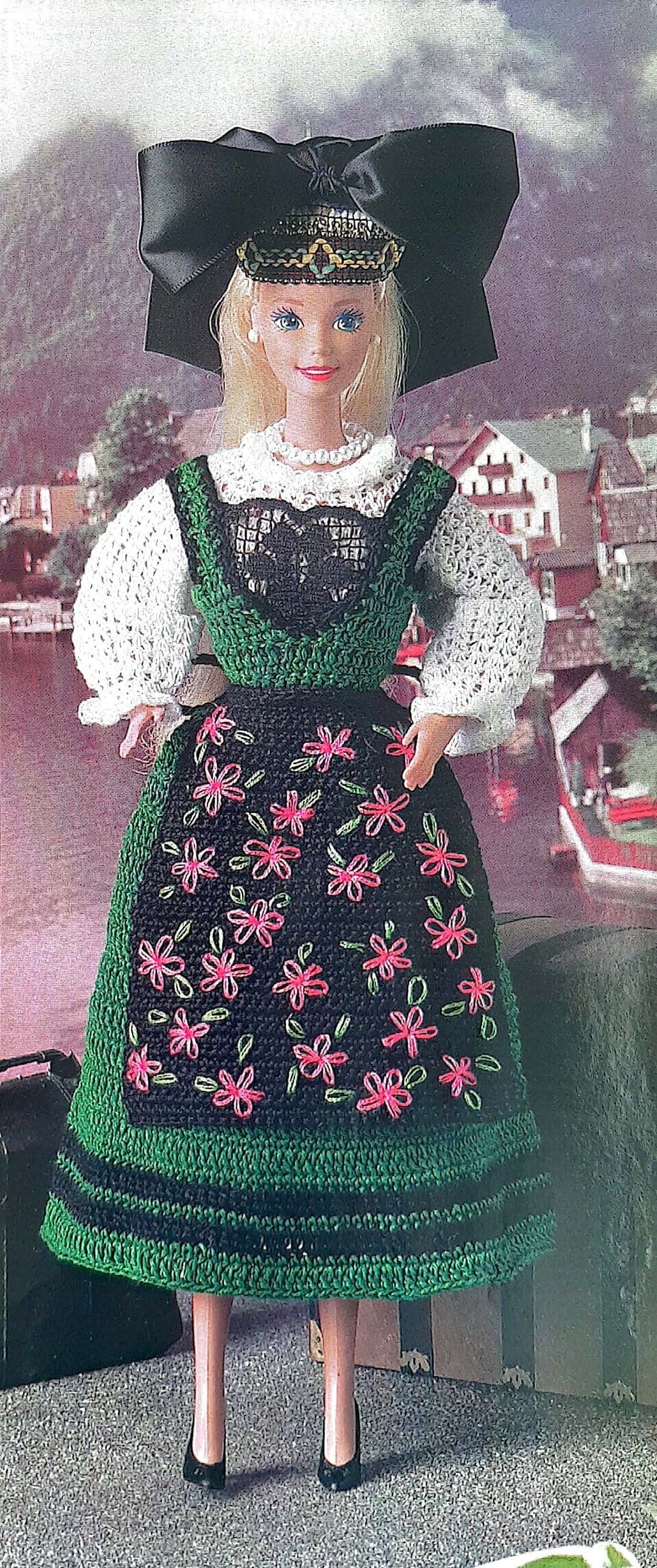 PDF CROCHET PATTERN: 1998 Alsatian Mademoiselle Barbie Dress Crochet ...