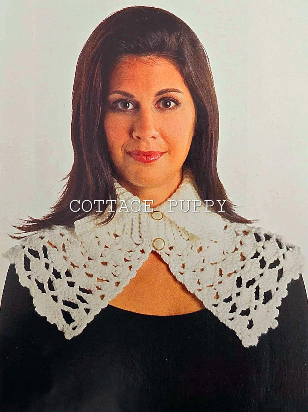 PDF CROCHET PATTERN: Vintage Button up Neck Warmer Crochet Pattern ...