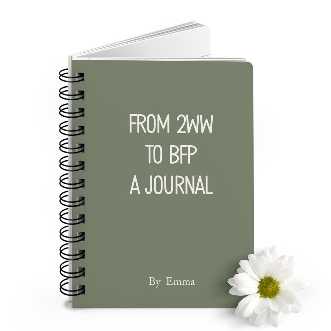 Infertility Journal 2WW to BFP Custom Name TTC Journal Fertility Gift ...