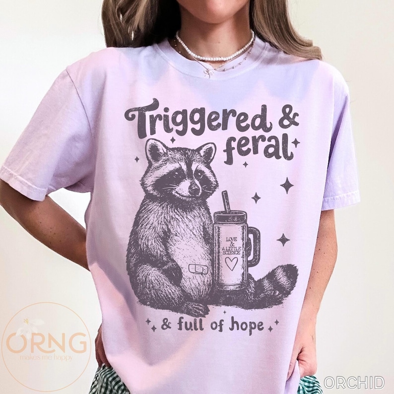 Egg Retrieval Shirt • Comfort Colors Tee • Triggered & Feral Raccoon ...