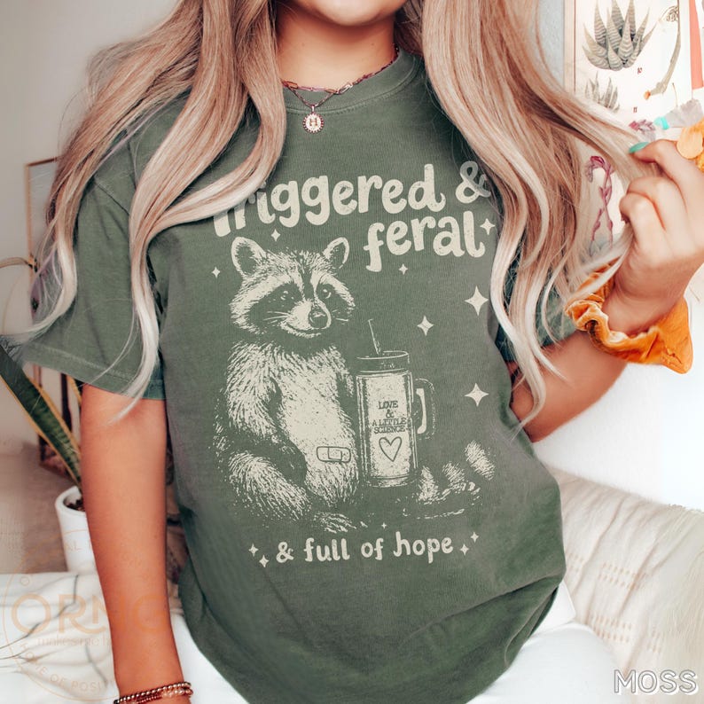 Egg Retrieval Shirt • Comfort Colors Tee • Triggered & Feral Raccoon ...