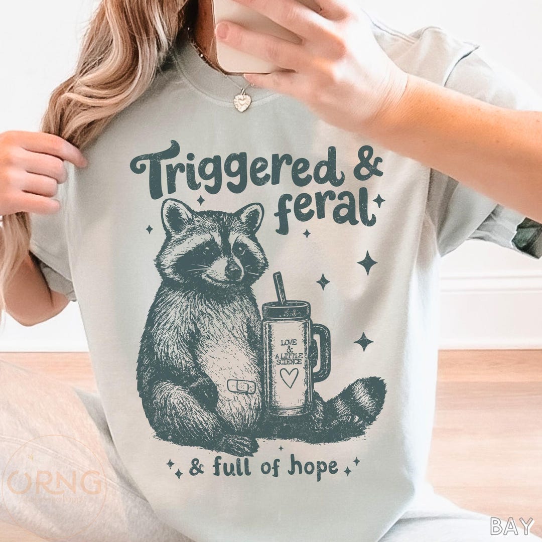 Egg Retrieval Shirt • Comfort Colors Tee • Triggered & Feral Raccoon ...