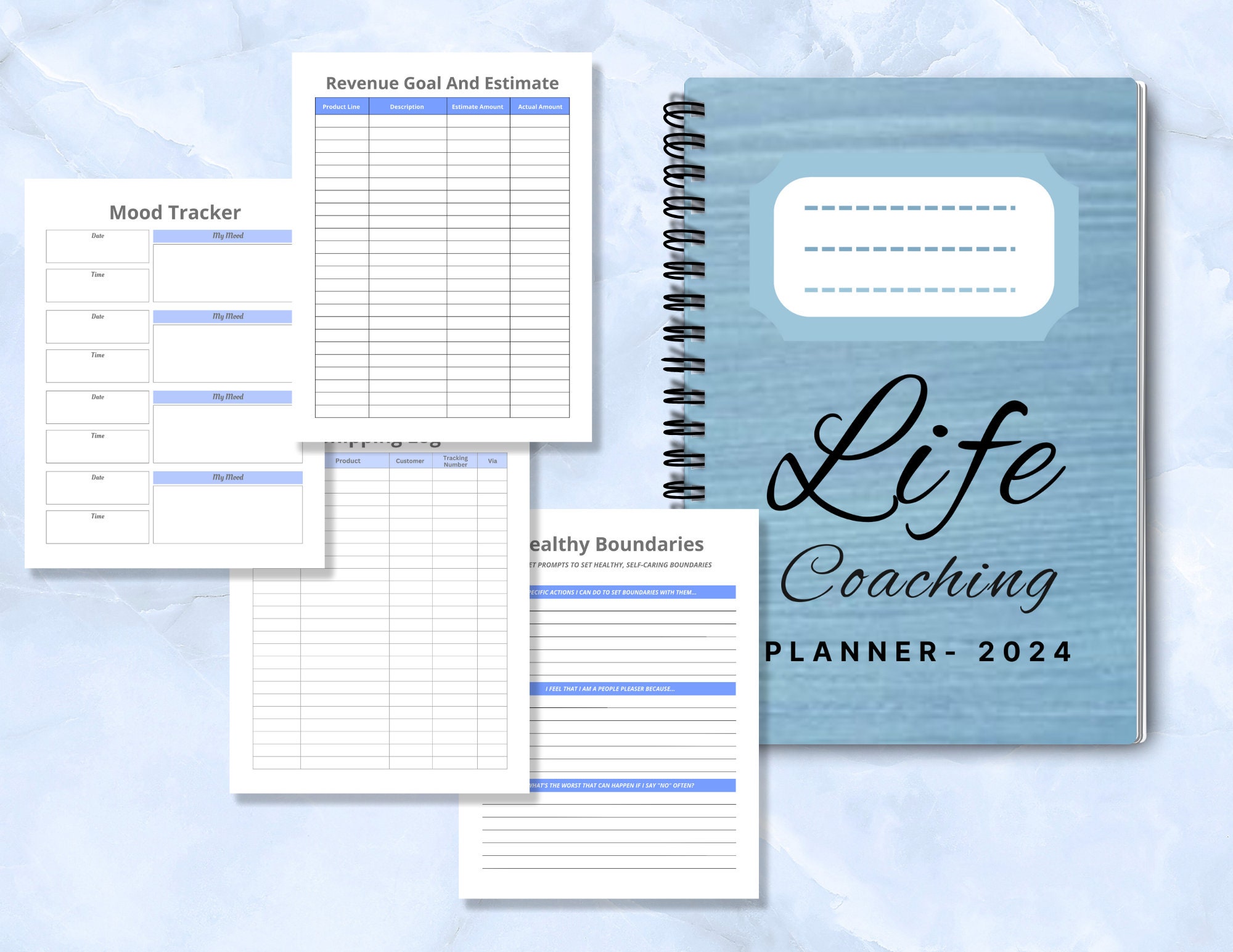 Life Coach Planner, Goal Setting Organizer, Daily Planner, Productivity ...