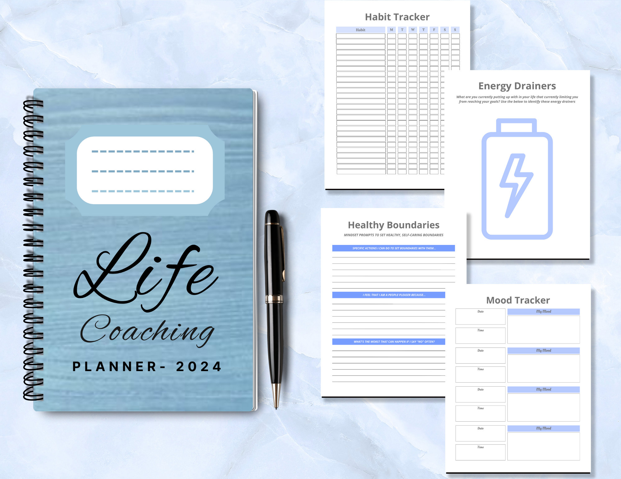 Life Coach Planner, Goal Setting Organizer, Daily Planner, Productivity ...