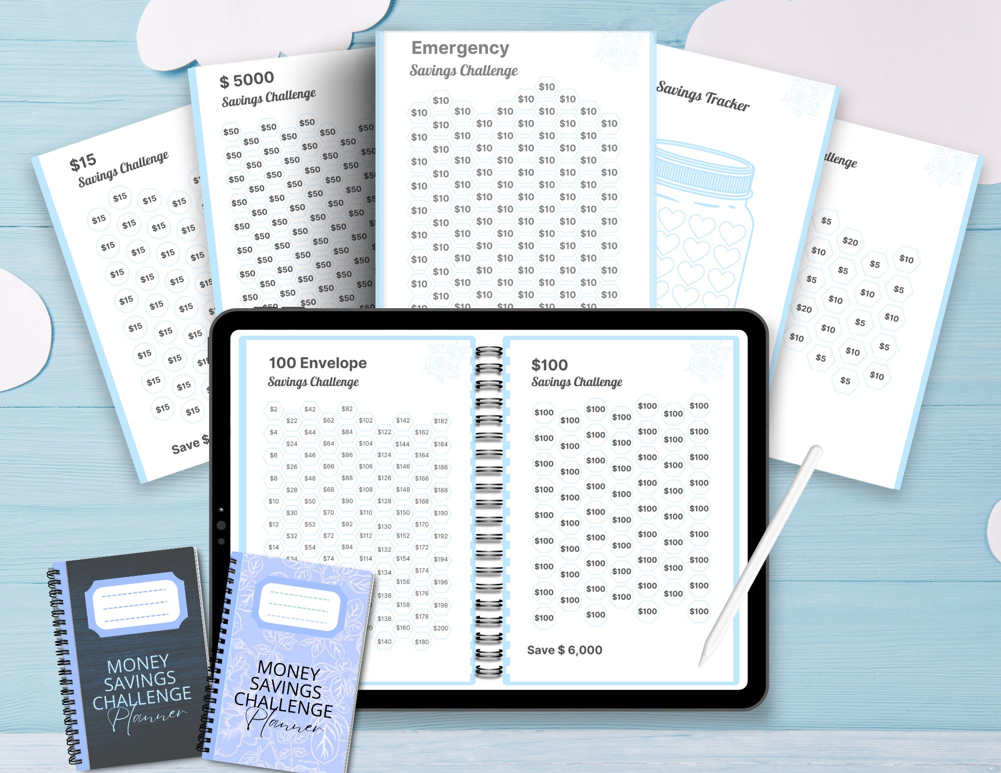 Money Saving Printable, Money Saving Digital Planner, Budget Planning ...