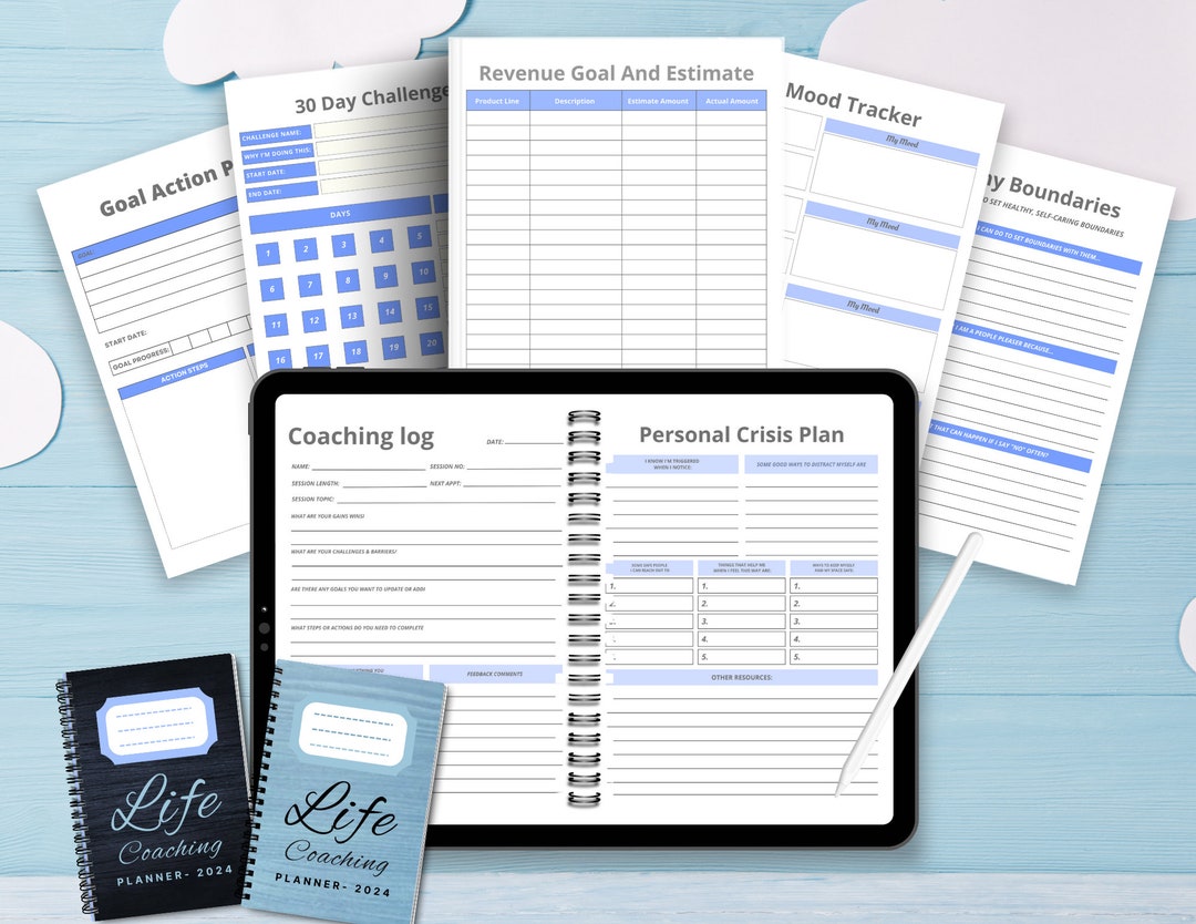 Life Coach Planner, Goal Setting Organizer, Daily Planner, Productivity ...