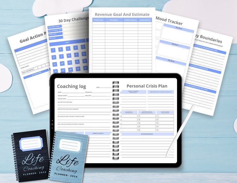 Life Coach Planner, Goal Setting Organizer, Daily Planner, Productivity ...