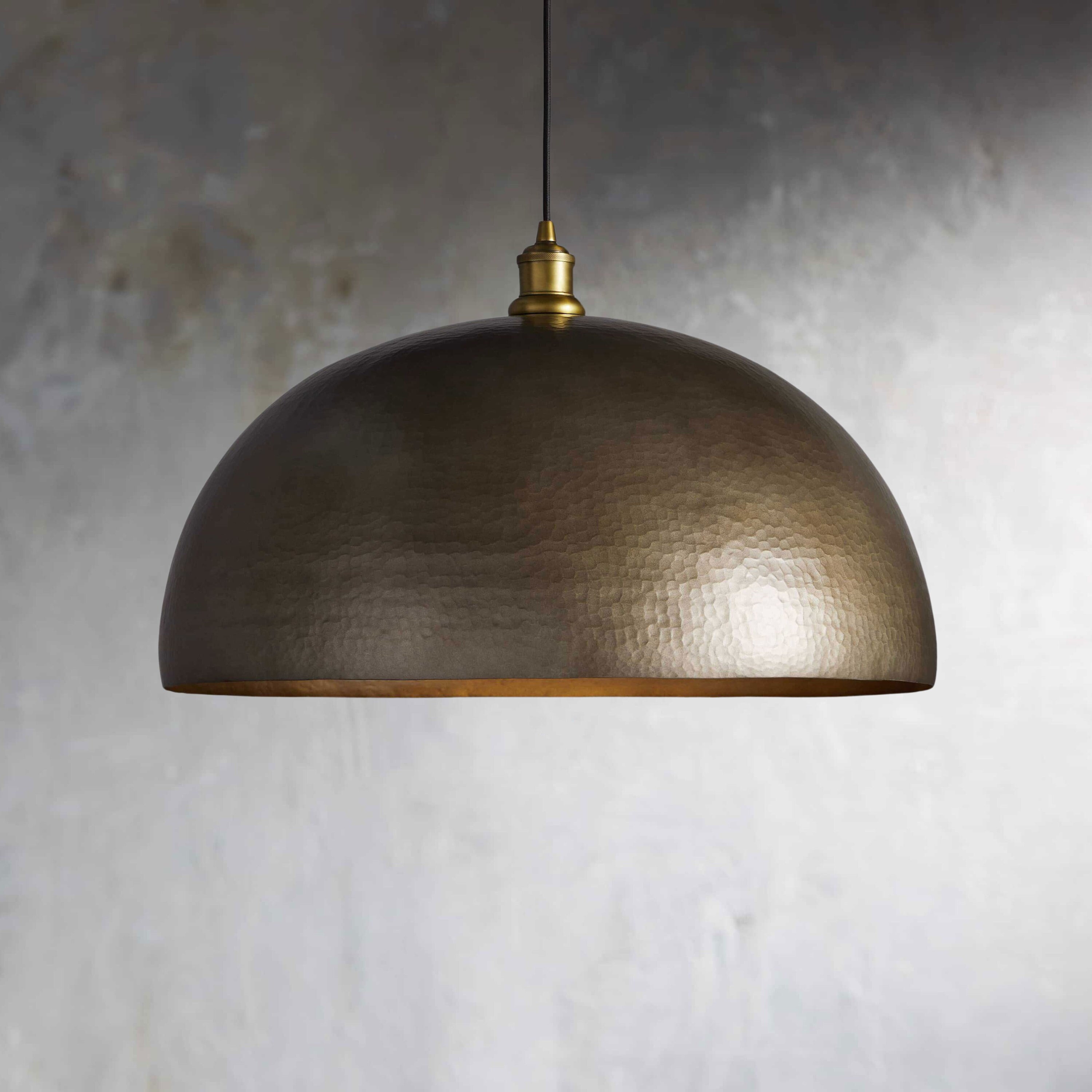Hammered Dome Pendant Light Brass Pendant Light for Kitchen Island ...