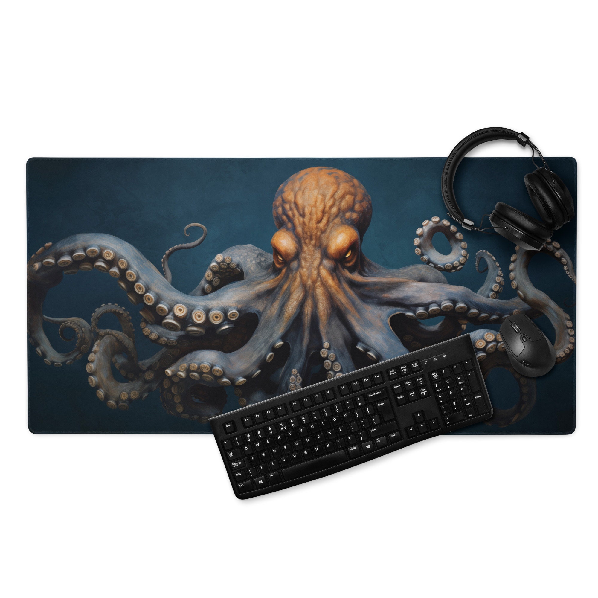 Octopus Mouse Pad Gamer Desk Mat Octopus Desk Pad Octopus Deskmat ...