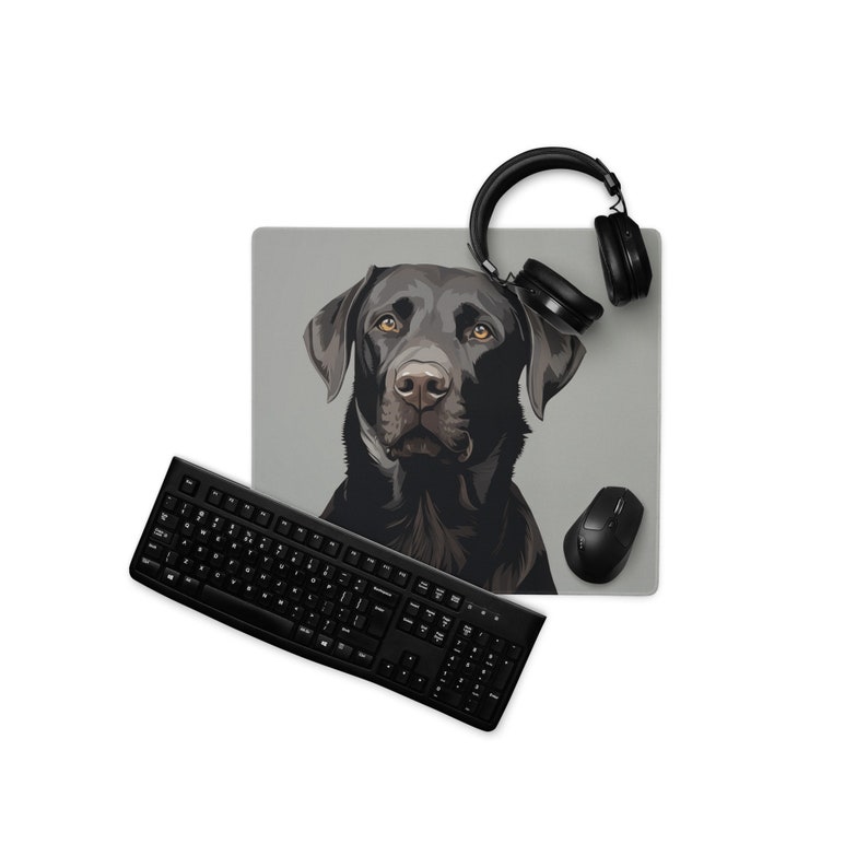 Black Lab Large Mouse Pad Custom Pet Desk Mat Custom Desk Pad Custom ...