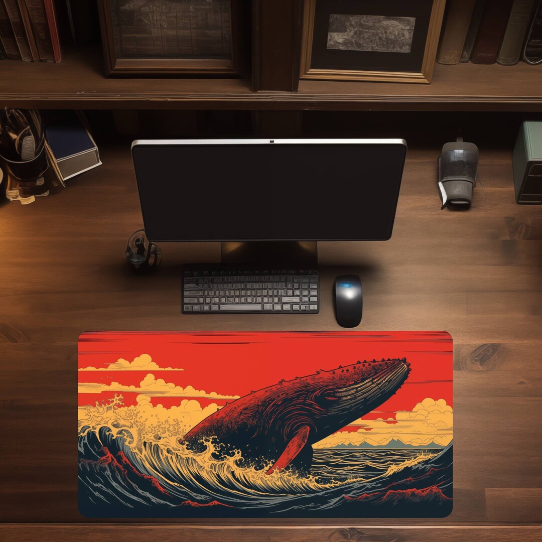 Whale Large Mouse Pad Gamer Desk Mat Whale Desk Pad Whale Deskmat Whale ...