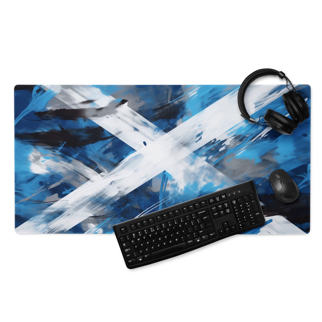 Scotland Flag Mouse Pad Gamer Desk Mat Scotland Desk Pad Scotland ...