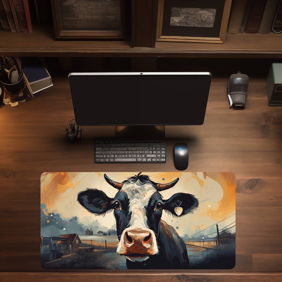 Cow Large Mouse Pad Gamer Desk Mat Cow Desk Pad Cow Deskmat Cow ...