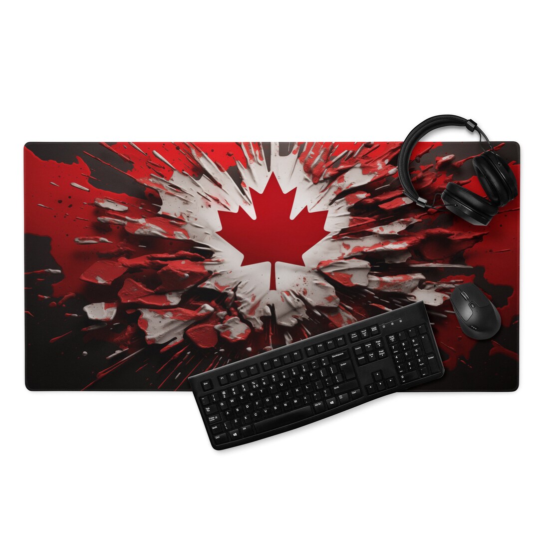 Canada Flag Mouse Pad Gamer Desk Mat Canada Flag Desk Pad Canada ...