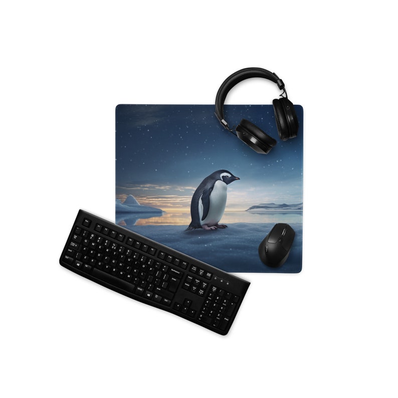 Penguin Large Mouse Pad Gamer Desk Mat Penguin Desk Pad Penguin Deskmat ...