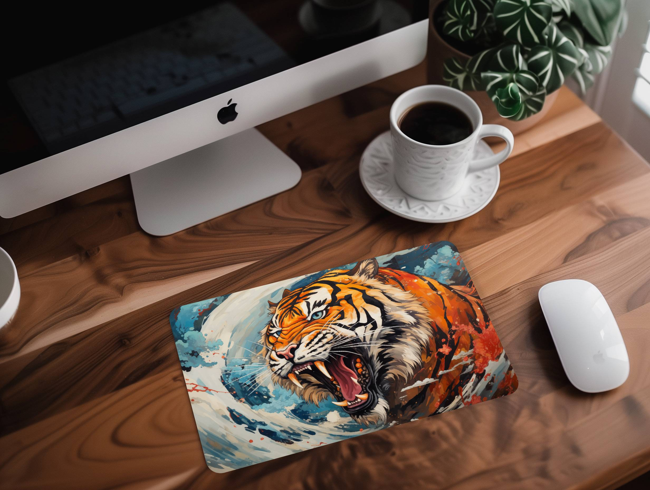 Tiger Large Mouse Pad Gamer Desk Mat Tiger Desk Pad Tiger Deskmat Tiger ...