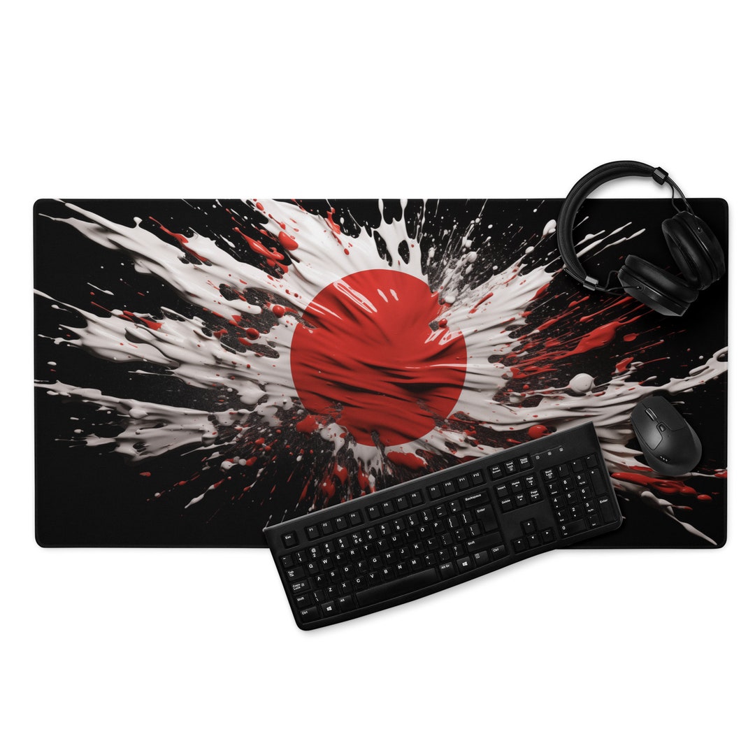 Japan Flag Mouse Pad Gamer Desk Mat Japan Desk Pad Japan Deskmat Japan ...