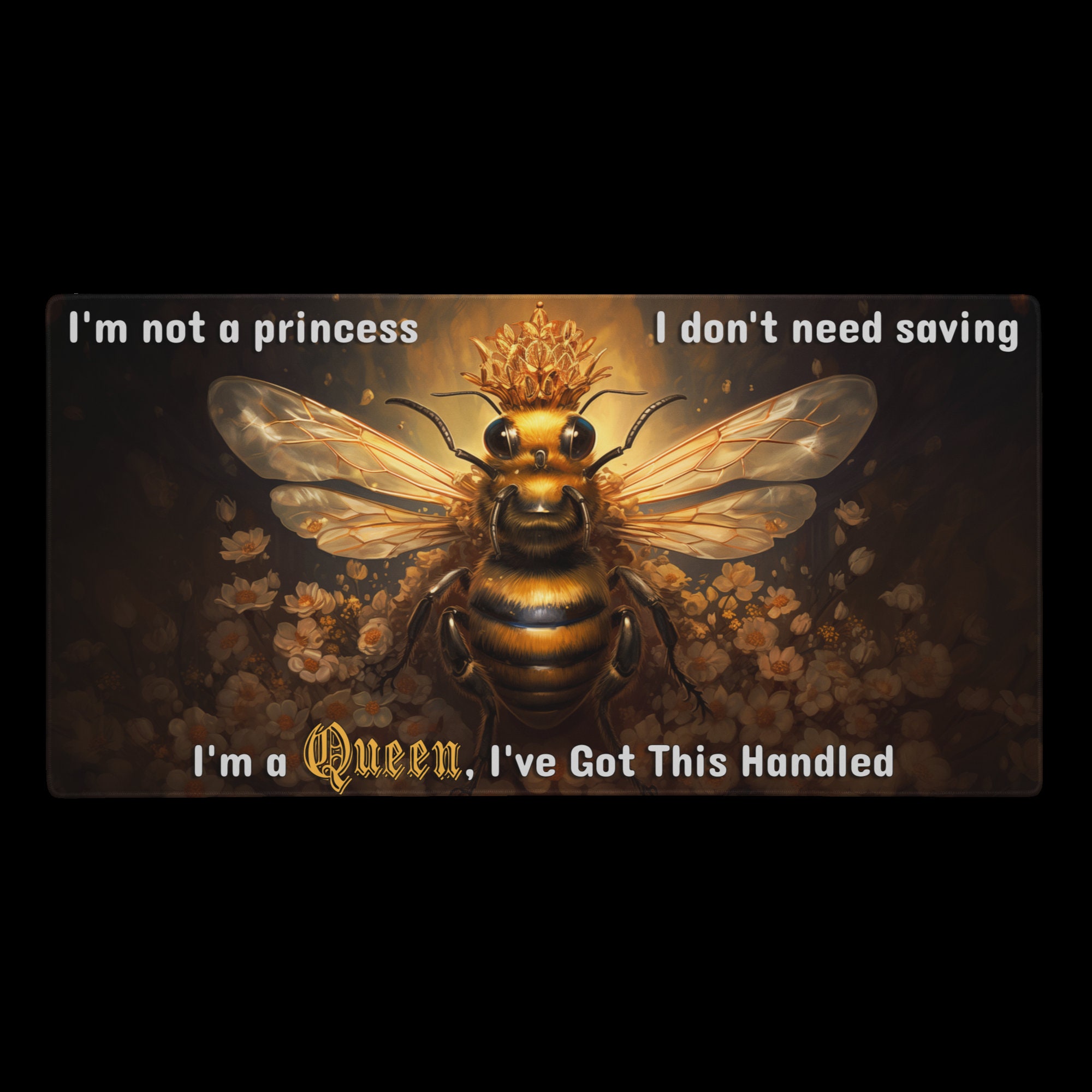 Queen Bee Large Mouse Pad Gamer Desk Mat Bee Desk Pad Bee Deskmat Bee ...
