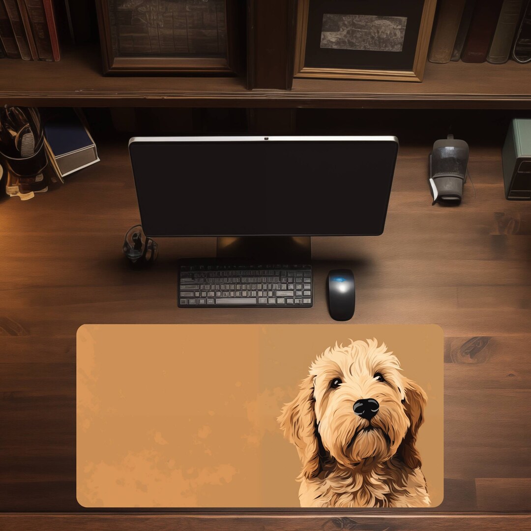 Goldendoodle Large Mouse Pad Custom Pet Desk Mat Custom Desk Pad Custom ...