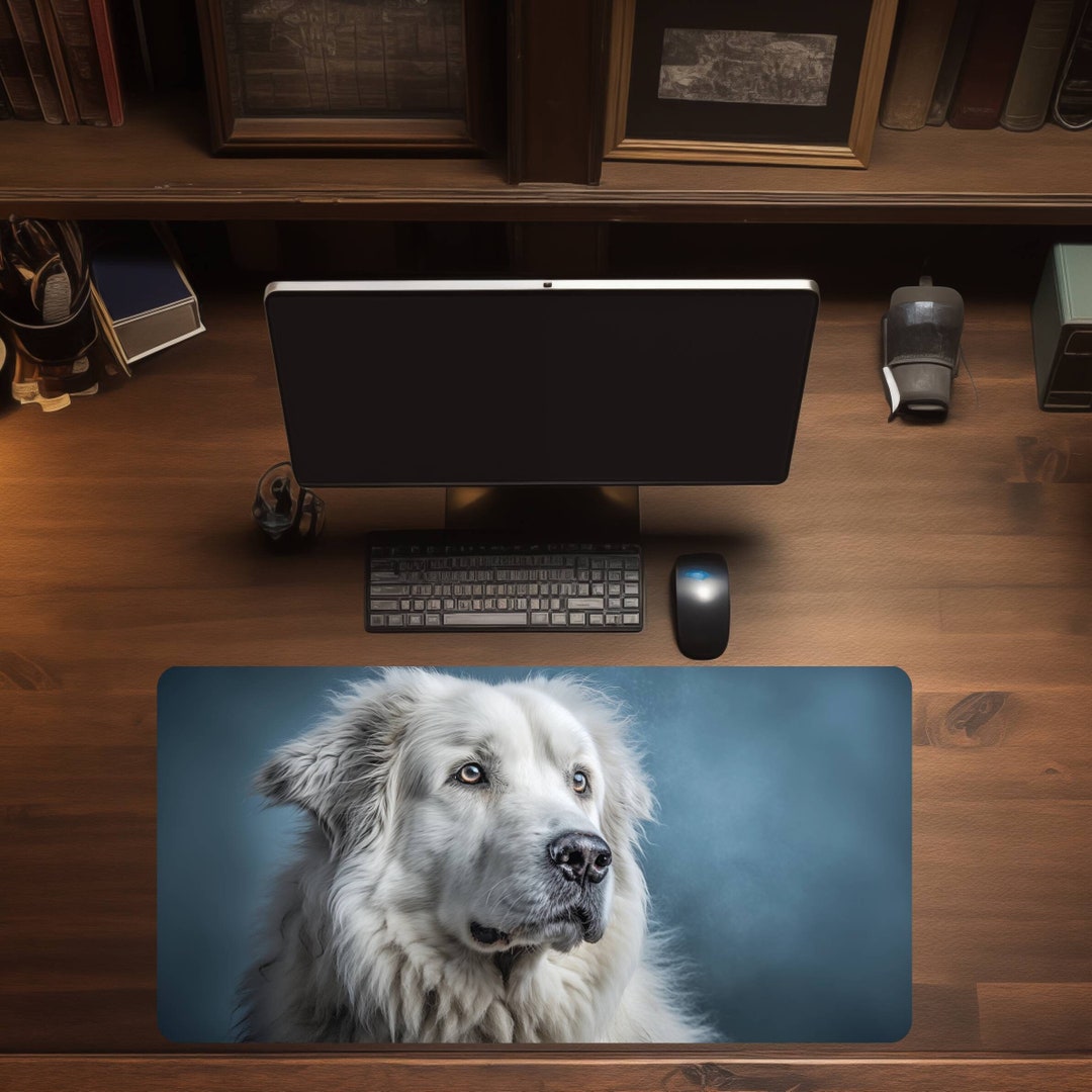 Great Pyrenees Large Mouse Pad Great Pyrenees Custom Pet Desk Mat ...