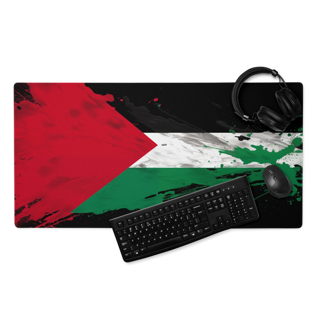 Palestine Flag Mouse Pad Gamer Desk Mat Palestine Desk Pad Palestine ...