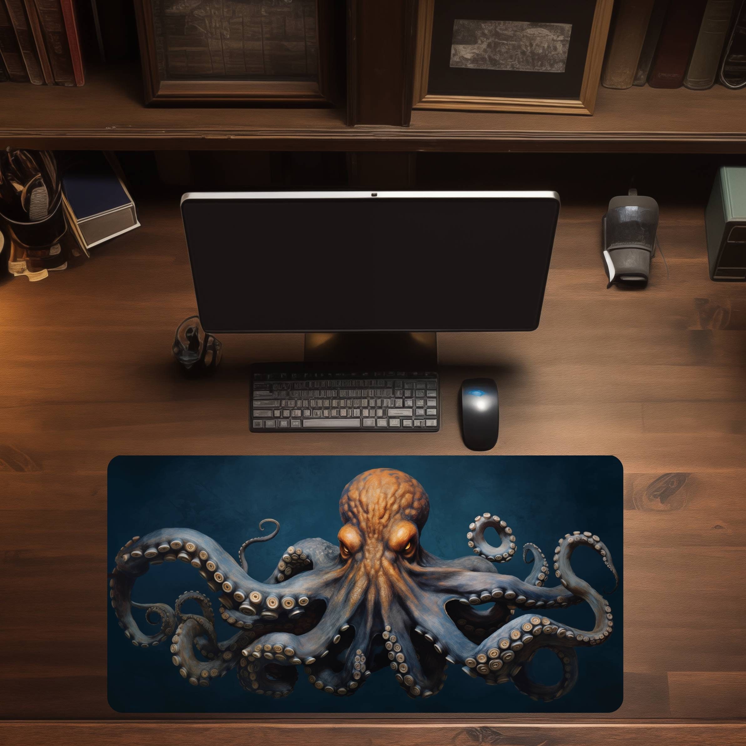 Octopus Mouse Pad Gamer Desk Mat Octopus Desk Pad Octopus Deskmat ...