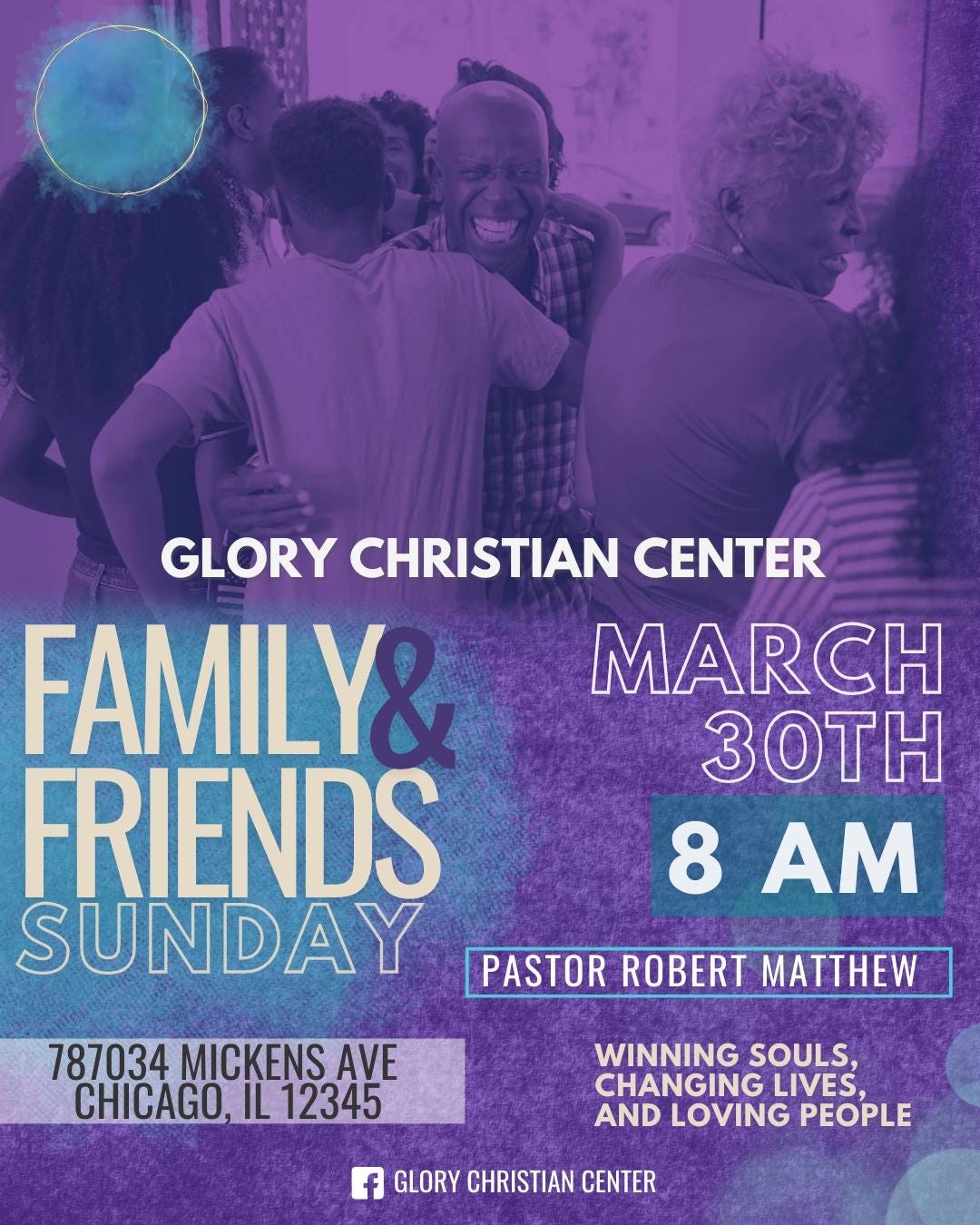 Family & Friends Sunday - Canva Pro Template Church Flyer - Etsy