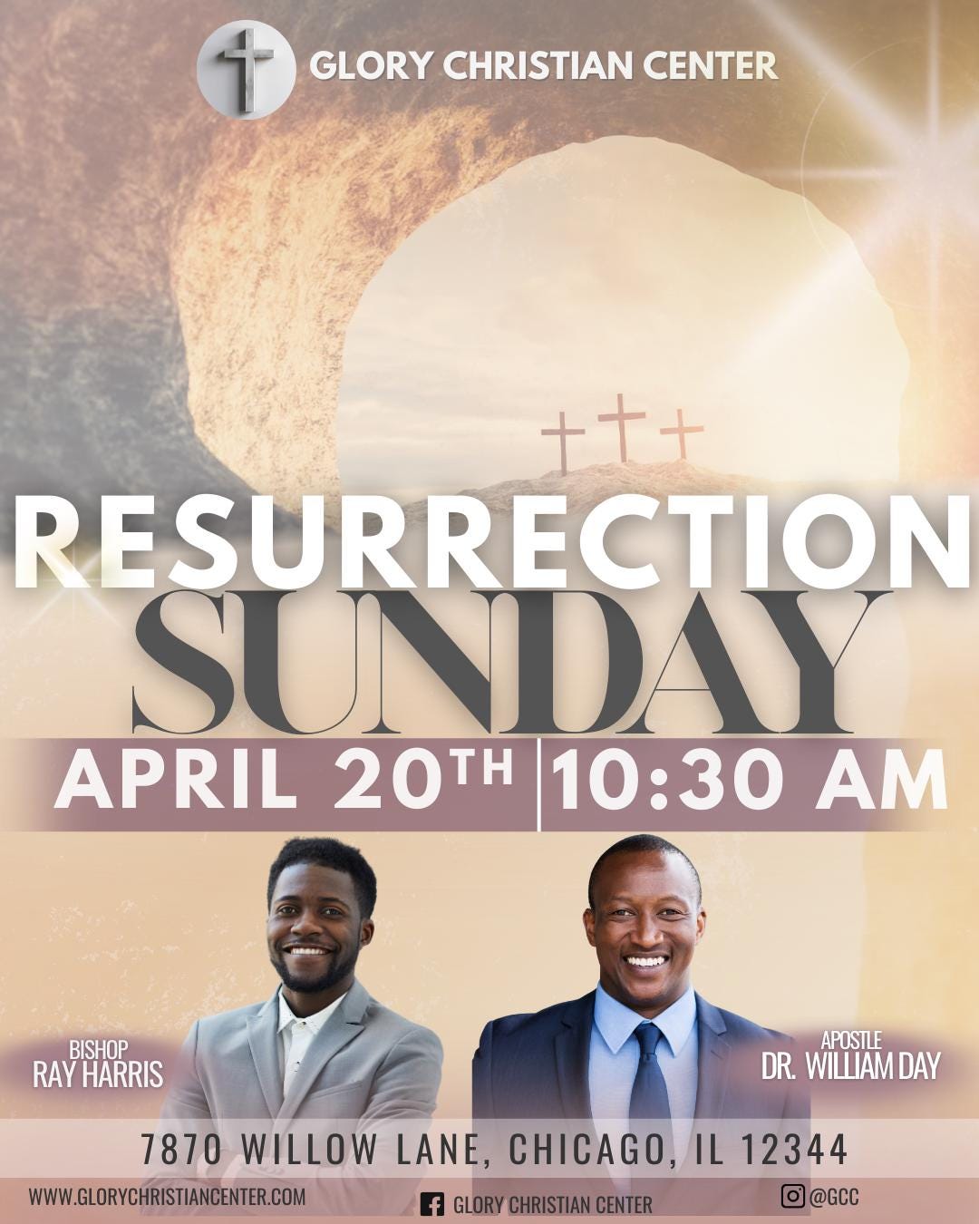 Resurrection Sunday Editable Canva Template - Etsy