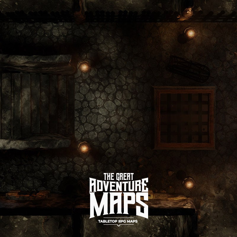Jail Dungeon Battle Map, Dnd Battle Map, D&D, Battlemap, Dungeons and ...