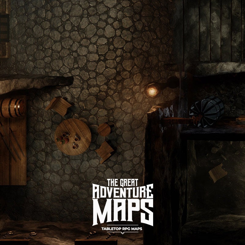 Jail Dungeon Battle Map, Dnd Battle Map, D&D, Battlemap, Dungeons and ...