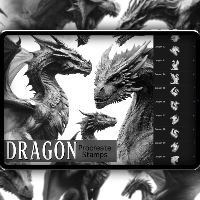 Dragon Stamp - Etsy