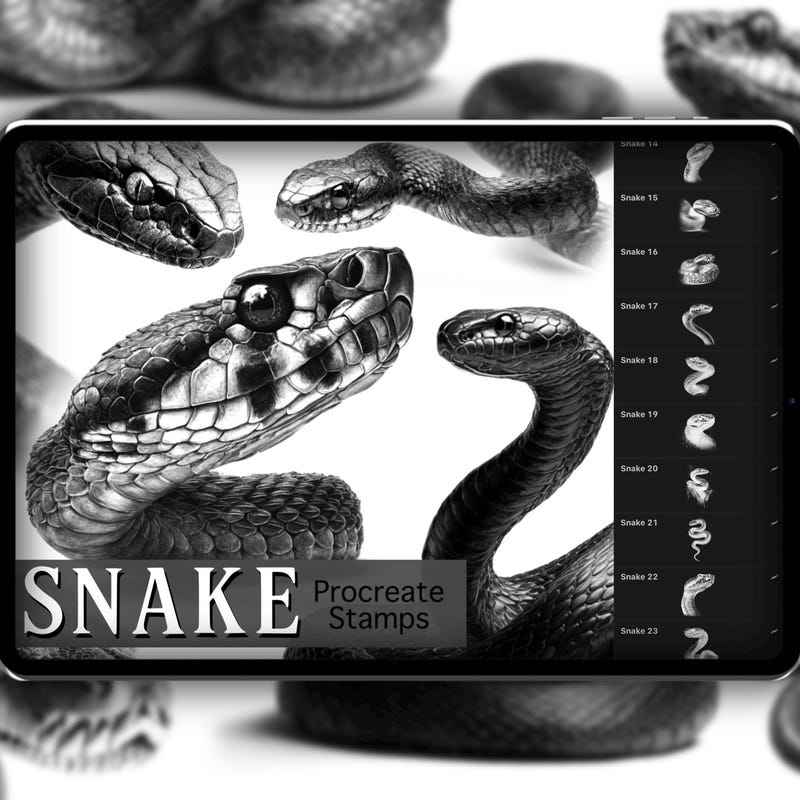 Snake Stamp - Etsy
