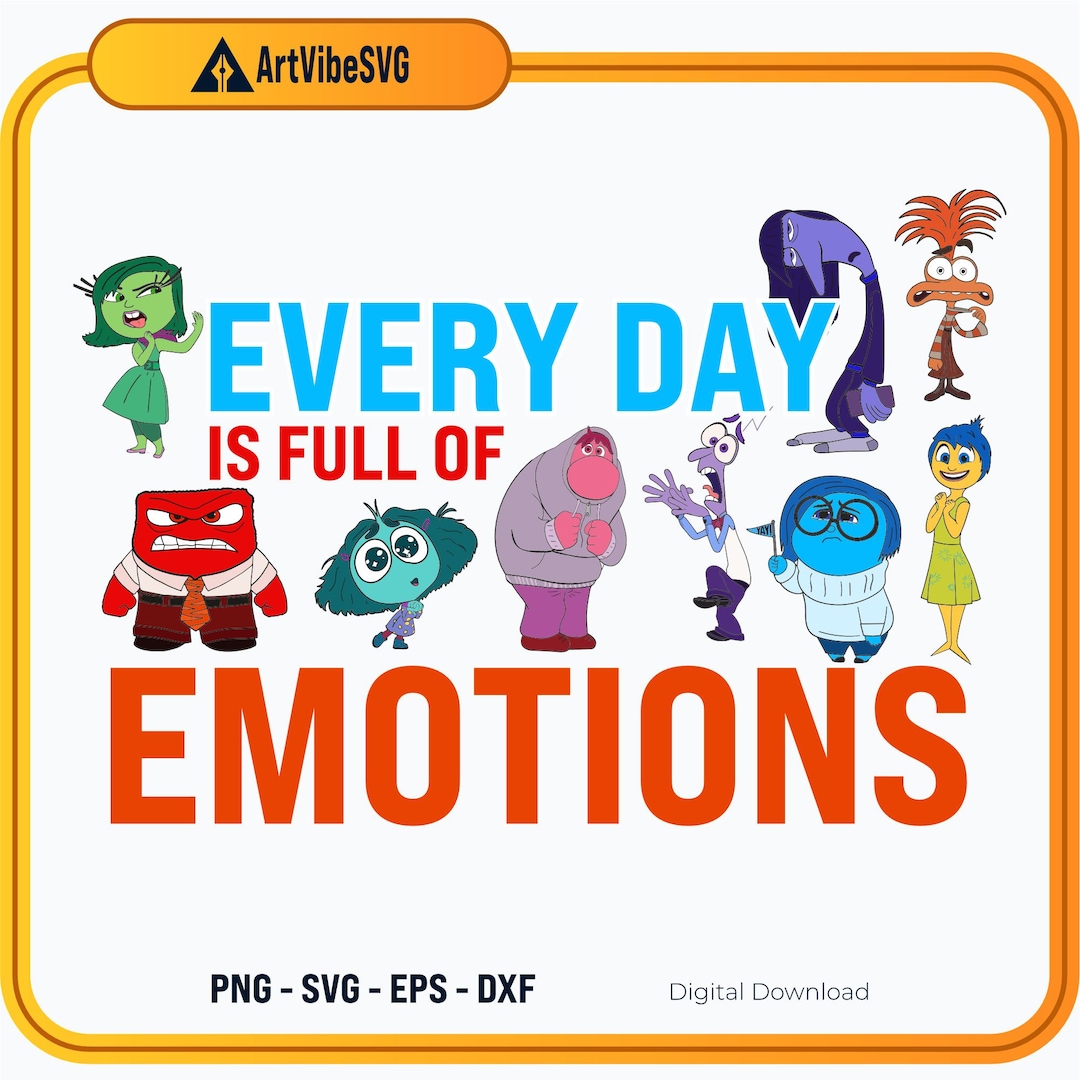 Every Day is Full of Emotions Svg Png for Cricut It's Okay to Feel ...