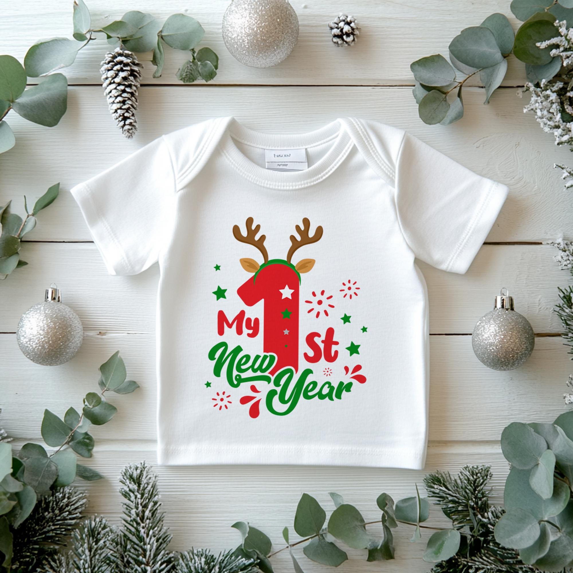 My 1st New Year SVG | Baby’s First New Year Clipart | Holiday Digital ...