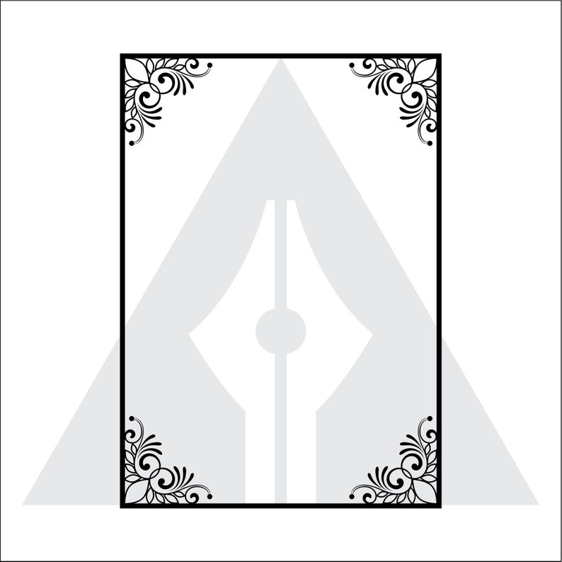 20 Frame Border SVG Bundle, Rectangle Frame SVG Bundle: Double Frame ...