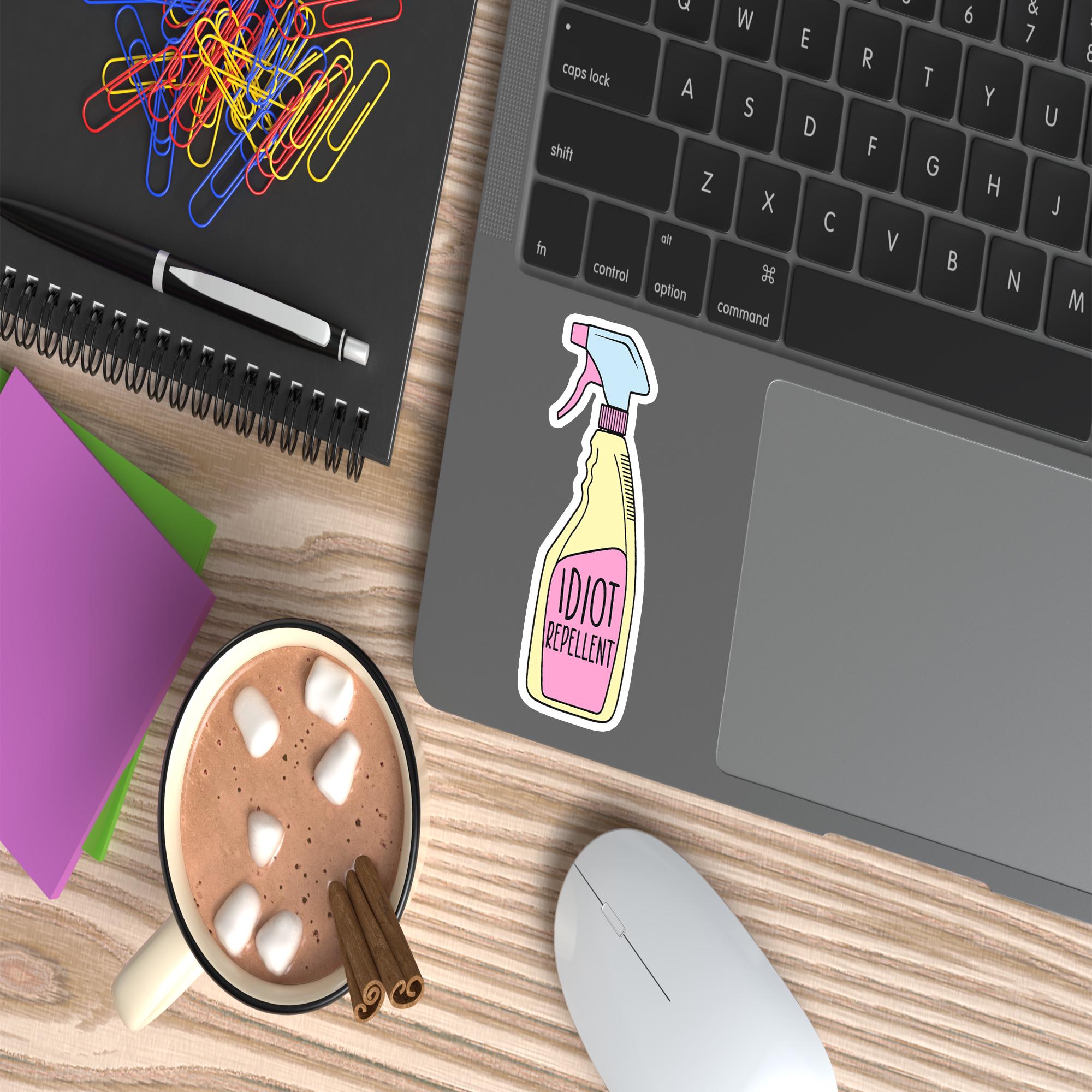 Idiot Repellent Funny Spray Bottle SVG - Humorous DIY Sticker and Mug ...