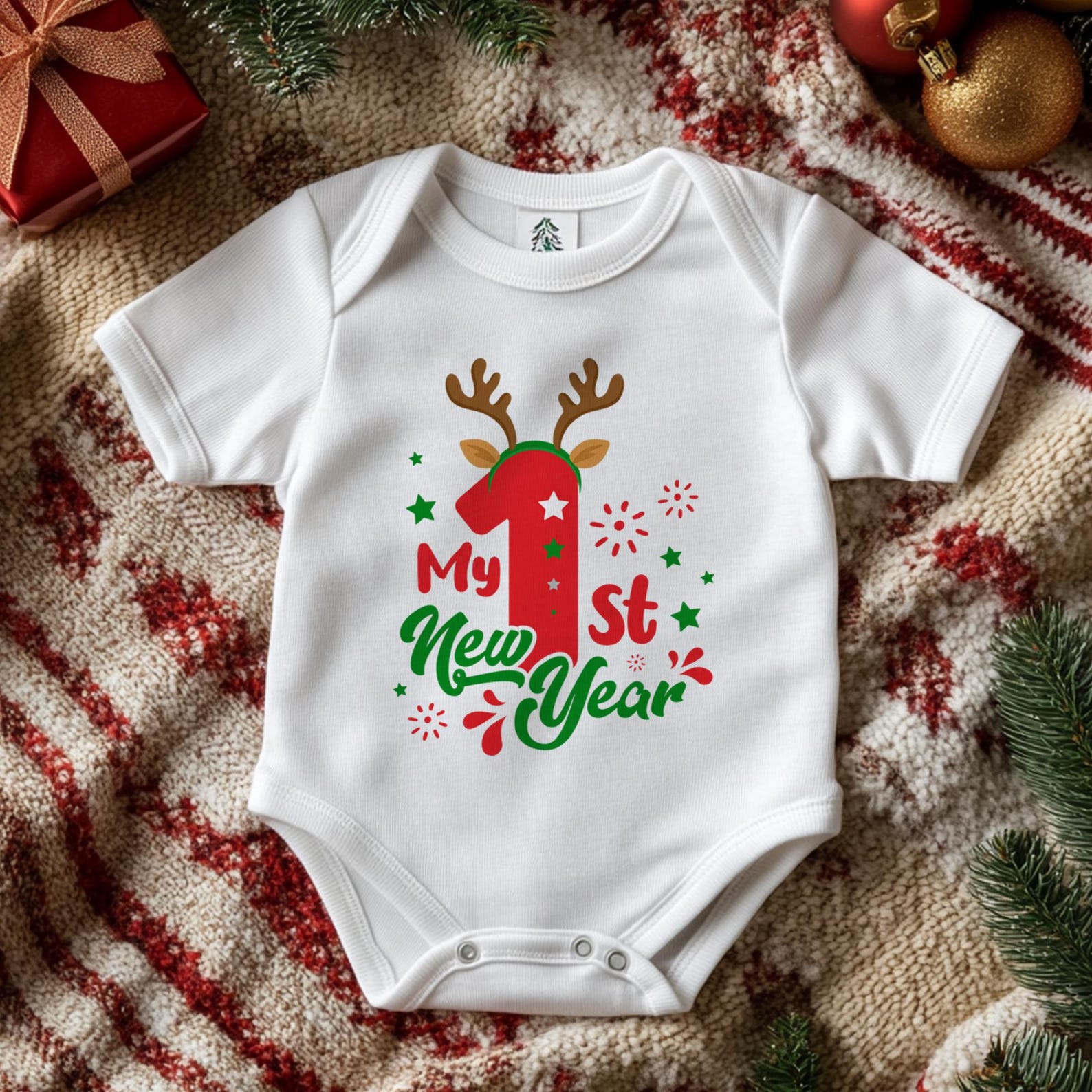 My 1st New Year SVG | Baby’s First New Year Clipart | Holiday Digital ...