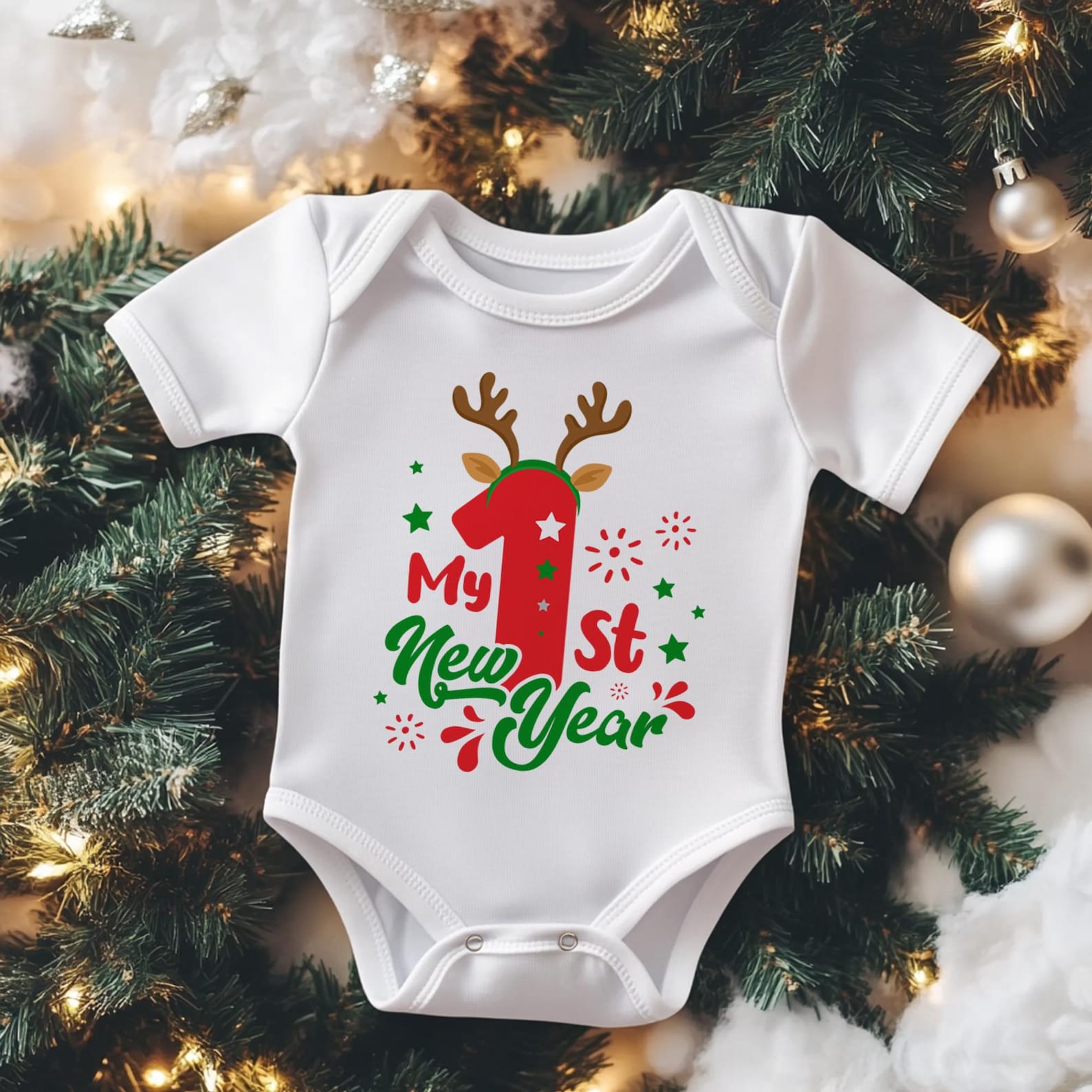 My 1st New Year SVG | Baby’s First New Year Clipart | Holiday Digital ...