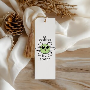 Be Positive Like a Proton – Cute Science Art Print, Inspirational ...