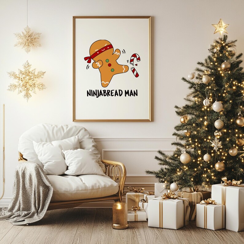Ninjabread SVG Funny Holiday Baking Craft Designs Unique Christmas DIY ...